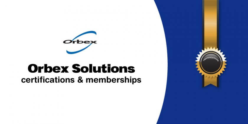 Orbex Solutions certifications & memberships - Orbex Solutions